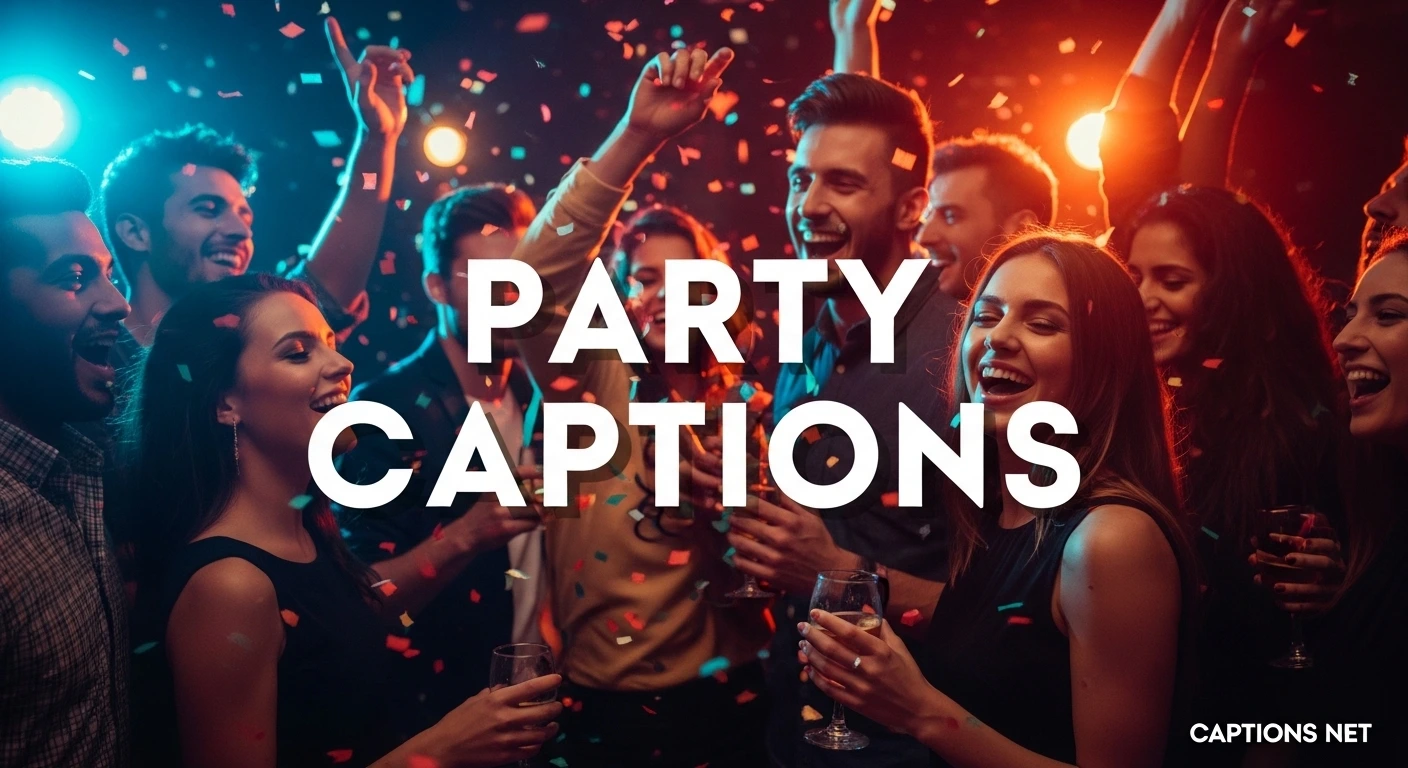 240+ Party Captions 2026 - Captions Net