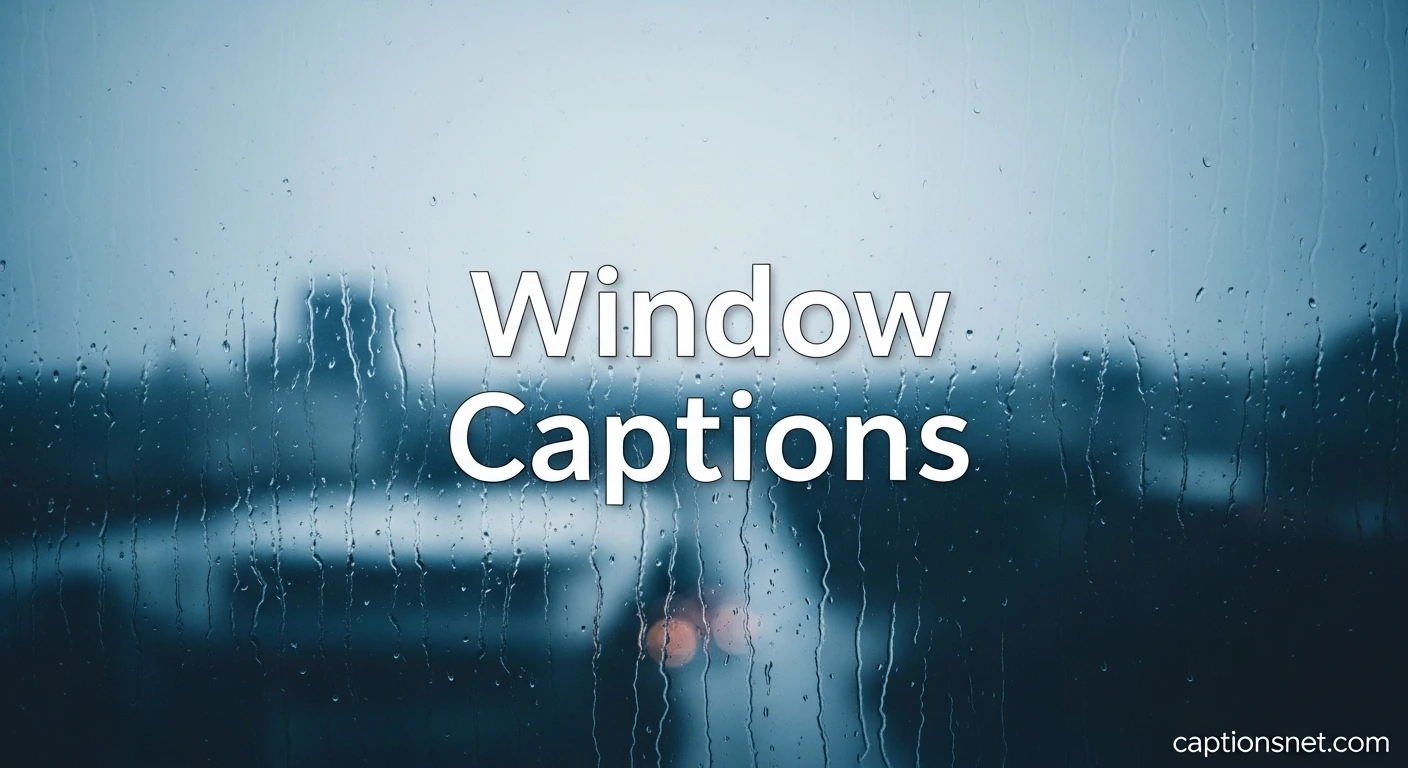 750+ Window Captions - Captions Net